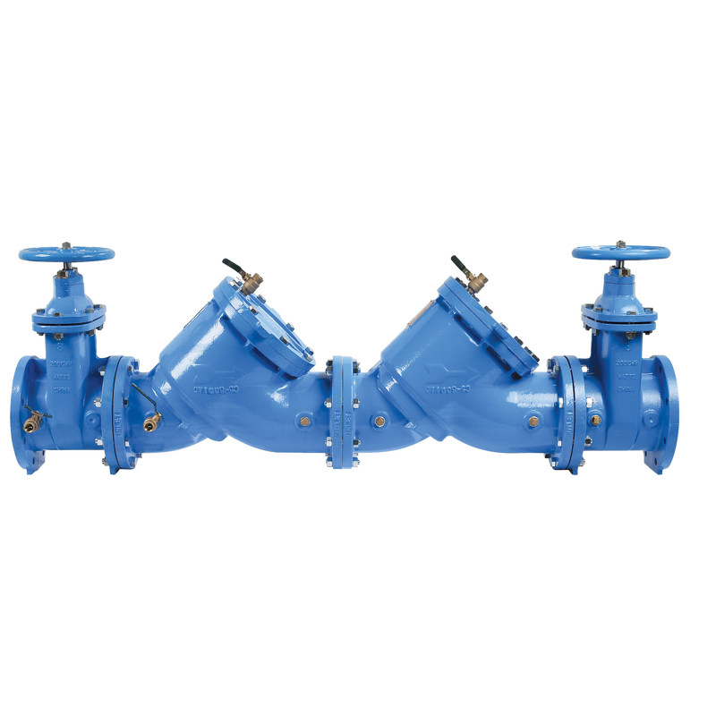 6 IN Cast Iron Double Check Valve Backflow Preventer Assembly, NRS ...