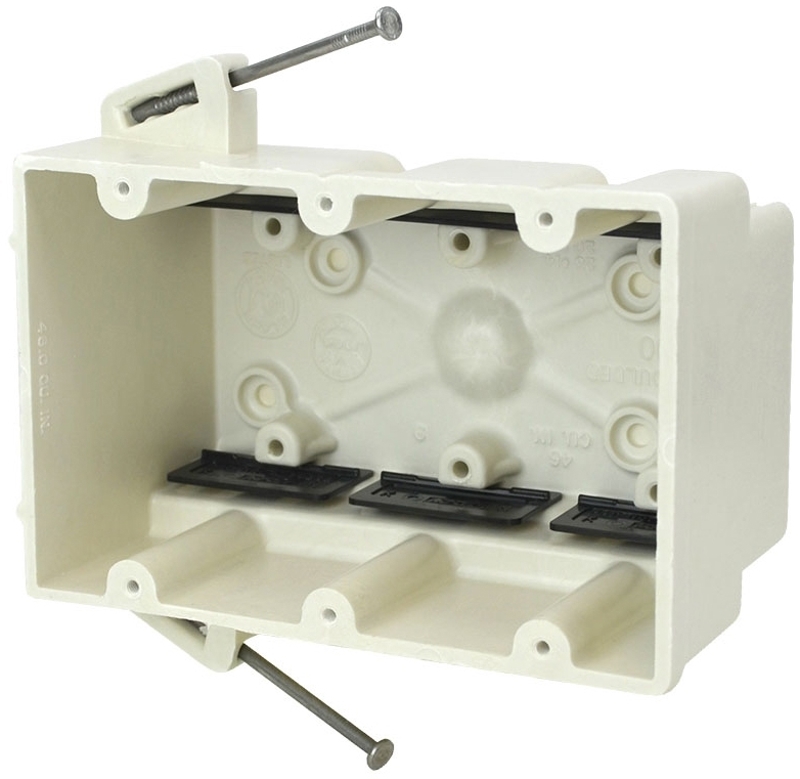 3300-NK AMP 46 Cu In 3 Gang Beige/Tan Electrical Box | Coburn Supply