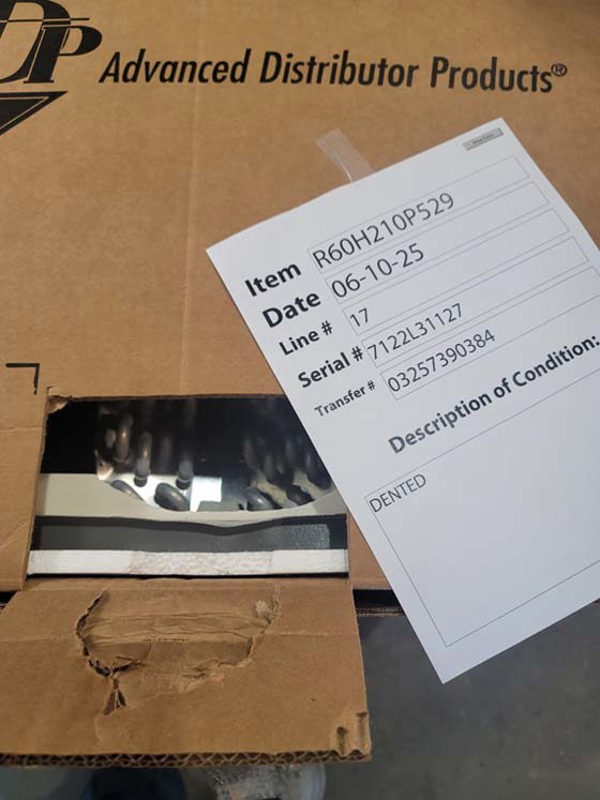 R60H210P529 ADP 5 Ton 14 SEER Horizontal Evaporator Coil Scratch and ...