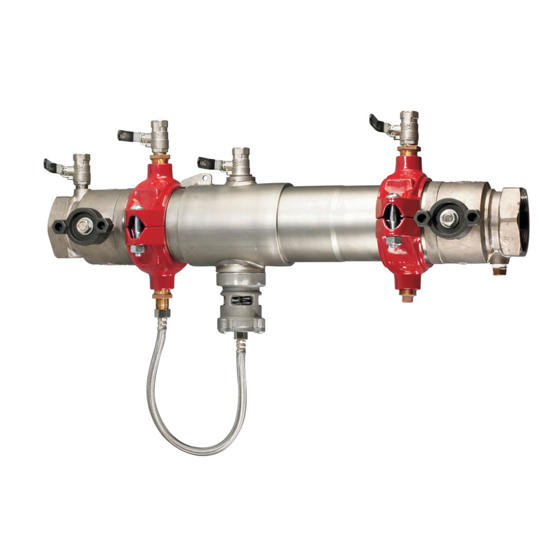 4 In SS Reduced Pressure Zone Assembly Backflow Preventer, Quarter Turn ...