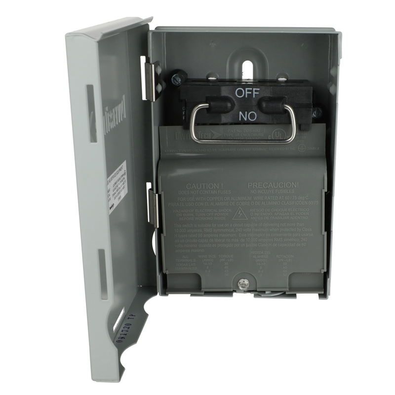 DDS-60U Diversitech 240 Volts 60 Amps Non-Fusible Disconnect Switch ...